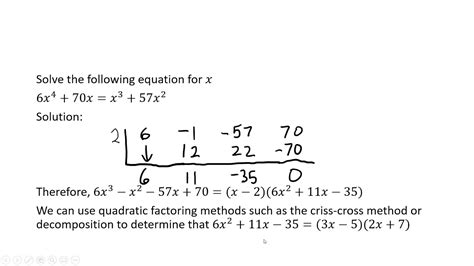 advanced functions mhf4u lesson chap 4 010 solving polynomial equations youtube