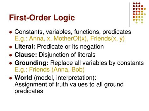 ppt first order logic and inductive logic programming powerpoint presentation id 5086500