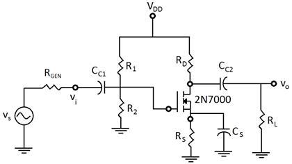Common Source Amplifier Design Mosfet