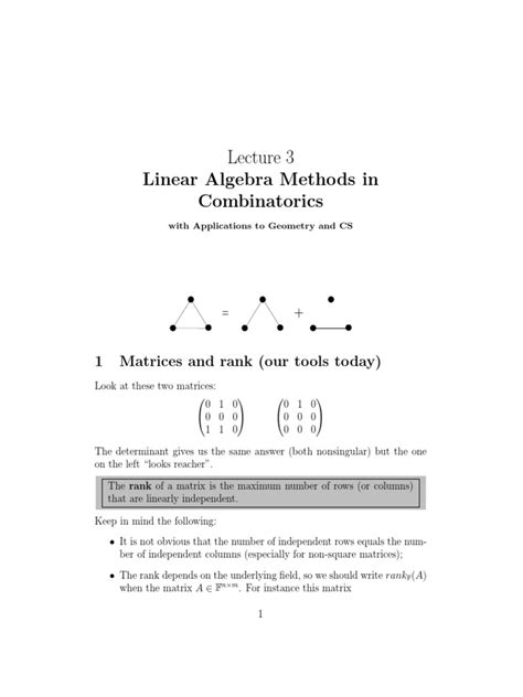 linear algebra methods for solving combinatorial problems the minimum number of bipartite