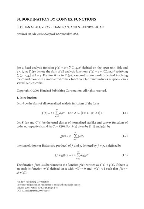 pdf subordination by convex functions