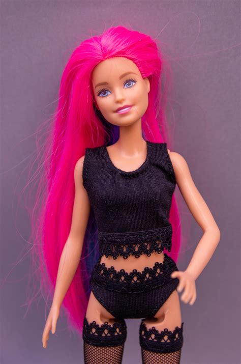 Barbie Clothes Barbie Set Panty Top And Stockings Barbie Etsy