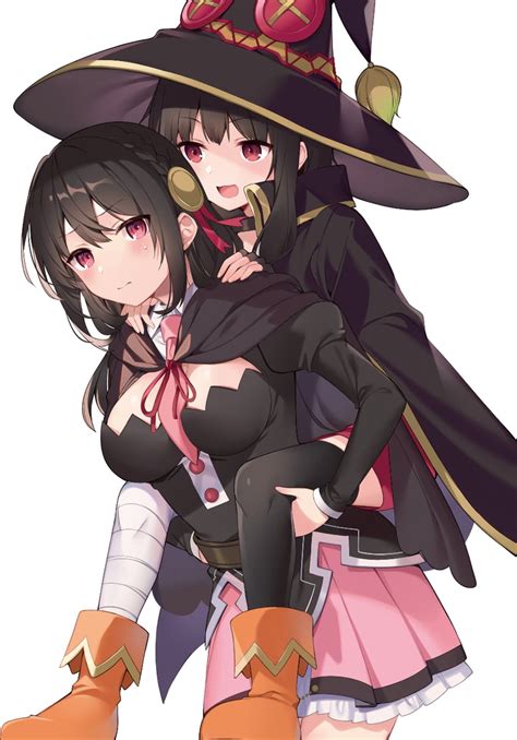 Megumin And Yunyun Kono Subarashii Sekai Ni Shukufuku Wo And 1 More Drawn By Mishimakurone