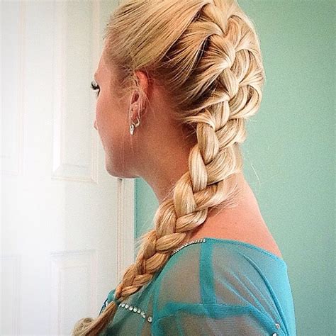 Queen Elsa Braid Elsa Braid Elsa Braid Hairstyle Braided Hairstyles