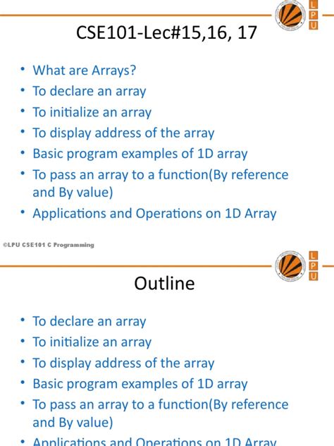 1darray 1 pdf array data structure array data type