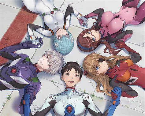 Evangelion Evangelion 20 You Can Not Advance Shinji Ikari Asuka Langley Sohryu Hd
