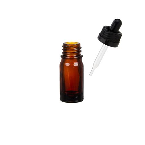 Fusion Flavours 5 Ml Amber Boston Round Glass Dropper Bottle Fusion Flavours
