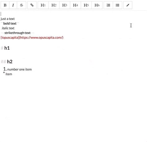 action buttons toolbar in plain markdown editor · issue 11 · opuscapita react markdown · github