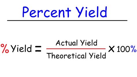 How To Solve For Percent Yield