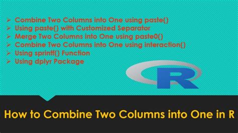 How To Combine Two Columns Into One In R Spark By Examples
