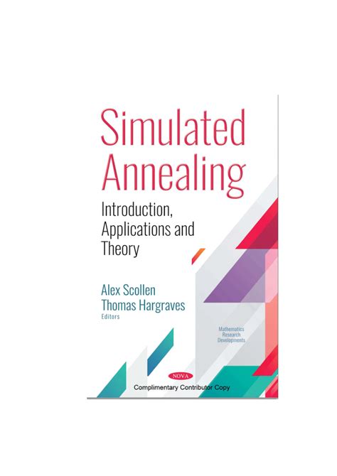 pdf application of simulated annealing in process optimization a review