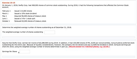 solved exercise 16 16 had the following transactions that