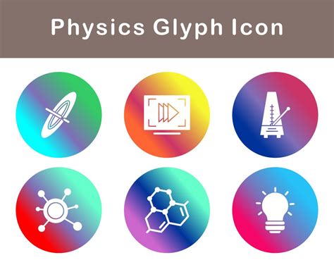 Physics Vector Icon Set 21405989 Vector Art At Vecteezy
