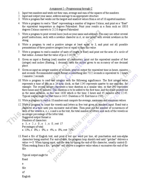 c assignments pdf string computer science parameter computer programming