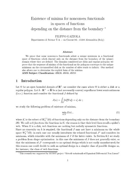 pdf gazzola f existence of minima for nonconvex functionals in spaces of functions