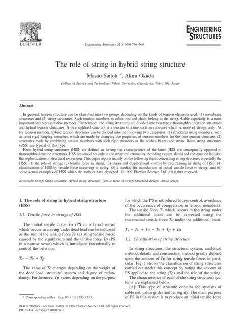 the role othe role of string in hybrid string structuref string in hybrid string structure pdf