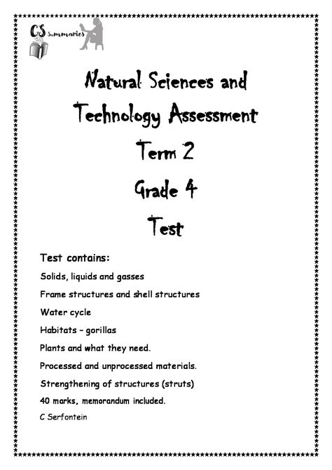 Grade Natural Sciences Term Workbook 2023 2024 45 OFF
