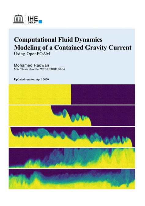 pdf computational fluid dynamics modeling of a contained gravity current using openfoam
