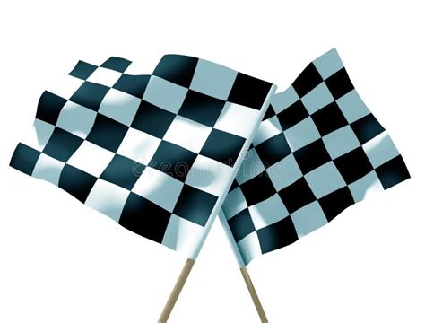 Waving A Checkered Flag Stock Illustration Illustration Of Speed 9447576