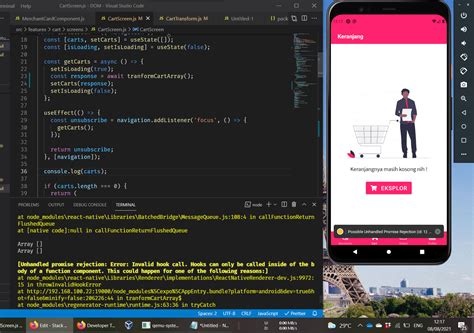 javascript react native [unhandled promise rejection error invalid hook call hooks can