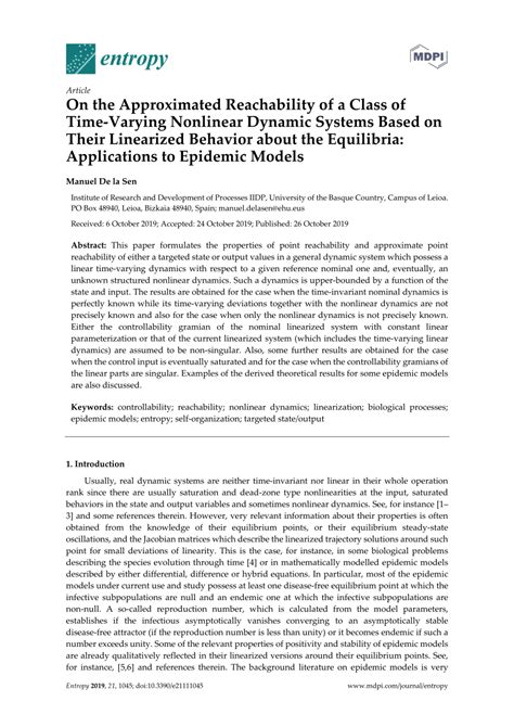 pdf on the approximated reachability of a class of time varying nonlinear dynamic systems