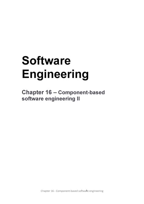 software engineering ch16 component based software engineering lecture 2 software