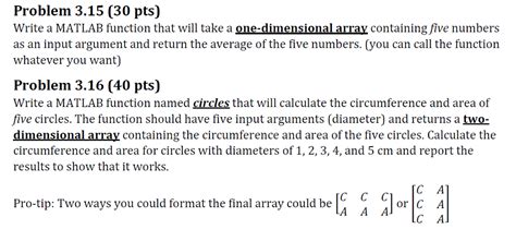 solved problem 3 15 30 pts write a matlab function that