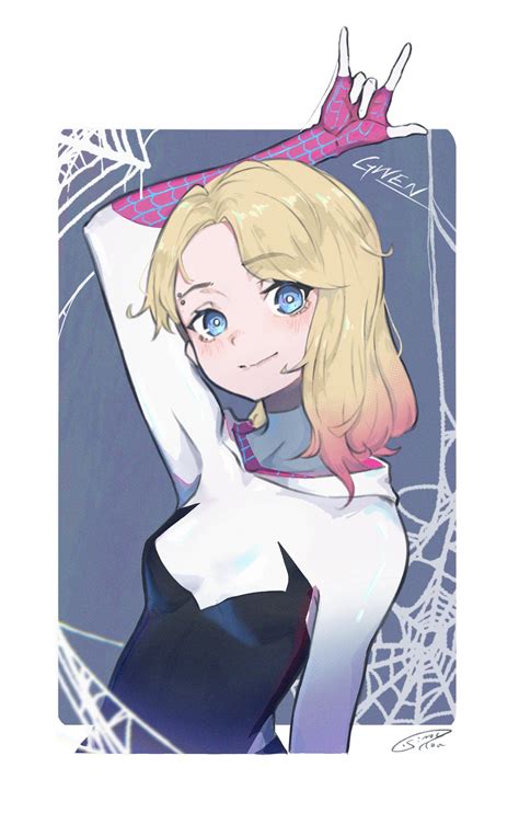 Gwen Stacy Женщина Паук Гвен Паук Гвен Стейси Marvel Вселенная Марвел Marvel Art