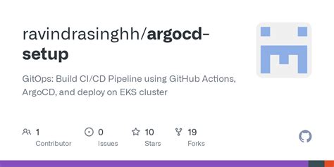 github ravindrasinghh argocd setup gitops build ci cd pipeline using github actions argocd