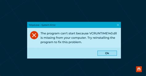 How To Fix Vcruntime140 Dll Not Found Windows NinjaOne