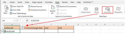 How To Auto Update Exchange Rate In Excel