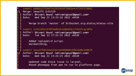Git Log A Comprehensive Guide Including All Options Unstop