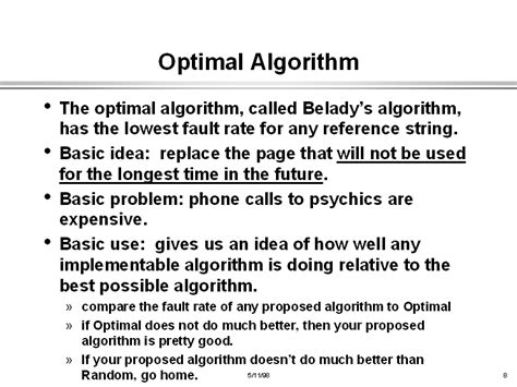 optimal algorithm