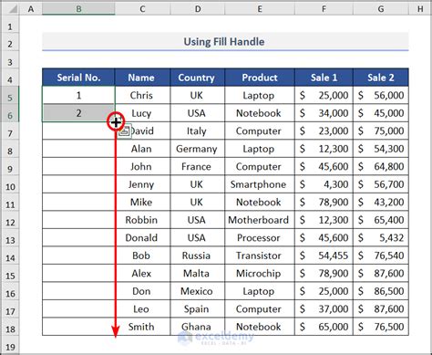 How To Do Automatic Numbering In Excel 12 Methods ExcelDemy