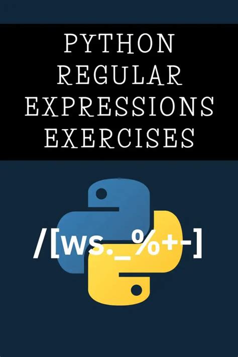 18 python regular expressions exercises and examples pythonista planet