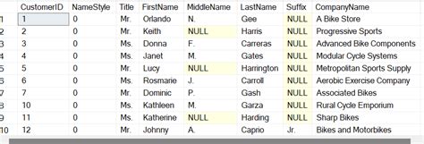 C How Can We Get List Of Two Column Say Firstname And Lastname From