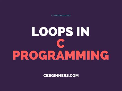 Loops In C Tutorial With Examples C Programming