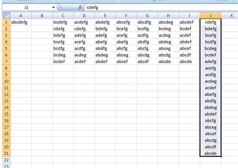 algorithm permutations in vba excel stack overflow