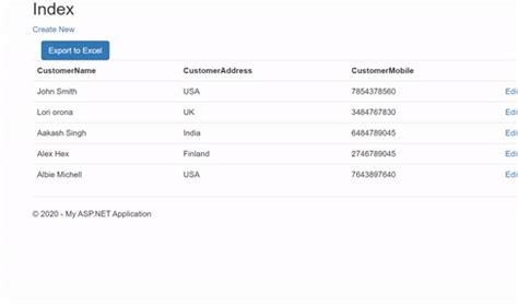 GitHub Corespider Export Excel In Asp Net Mvc How To Export Data To