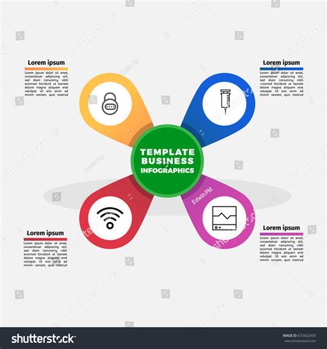 Business Data Infographic Process Chart Abstract Stock Vector Royalty