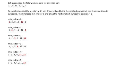 selection sort