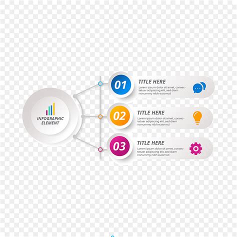 3 Option Infographic Vector PNG Images Infographic Template With 3