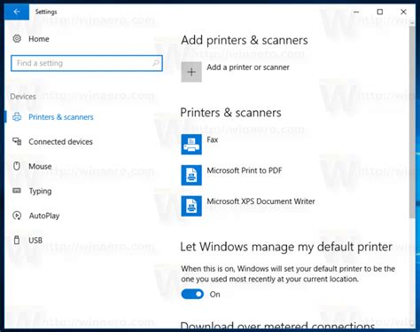 how to remove print to pdf printer in windows 10