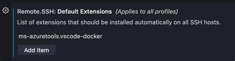 VS Code Connect A Docker Container In A Remote Server Stack Overflow