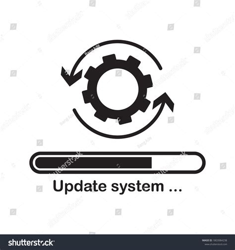 Loading Process Update System Icon Concept Stock Vector Royalty Free