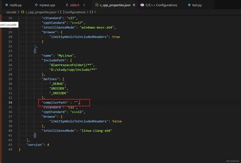 vscode 移除默认include路径 移除vscode c编译路径 csdn博客
