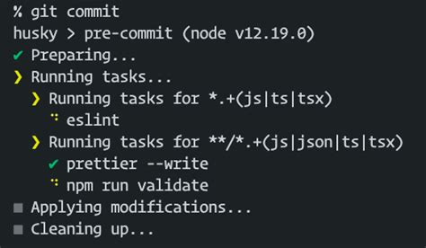 automating linting using husky and lint staged code comments