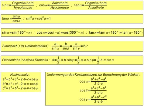0910 Unterricht Mathematik 9a Trigonometrie
