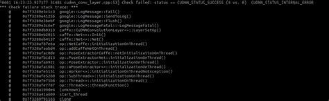 Check Failed Status CUDNN STATUS SUCCESS 4 Vs 0 CUDNN STATUS