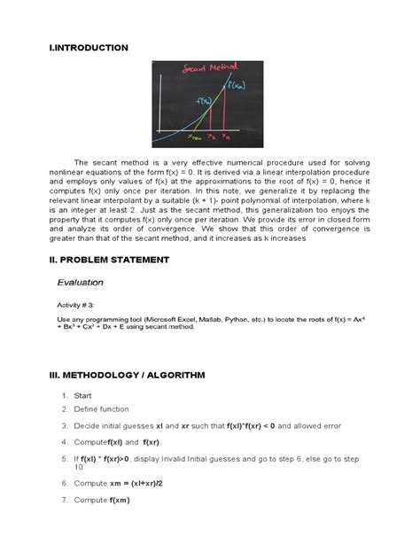 numerical secant method pdf numerical analysis algorithms and data structures
